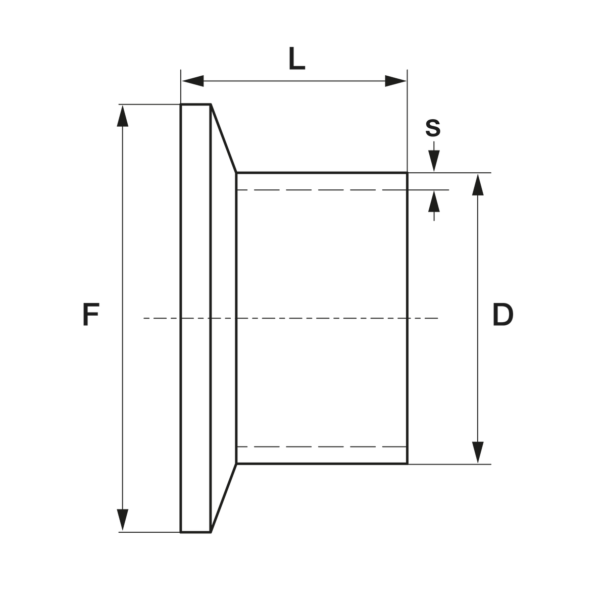 Tri-Clamp Stutzen, DIN 32676, Reihe C, innen elektropoliert SF4, Ra max ...