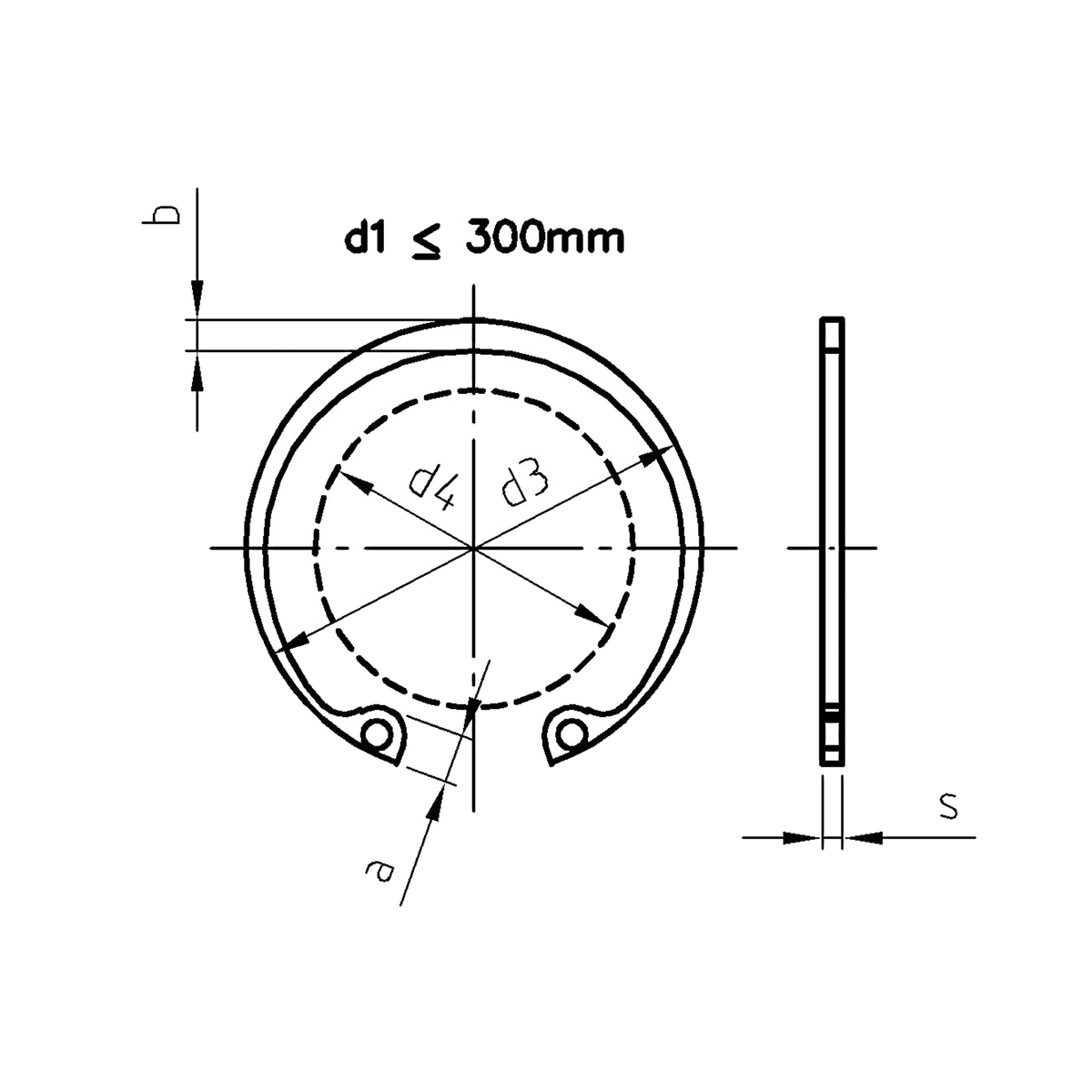 Sicherungsringe für Bohrungen, Regelausführung DIN 472 | online kaufen | HANS KOHLER AG