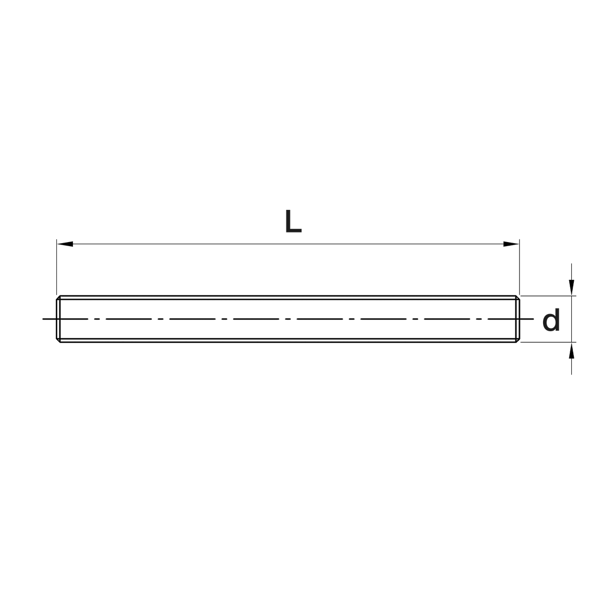 Gewindestange DIN 975, 1000 mm | online kaufen | HANS KOHLER AG