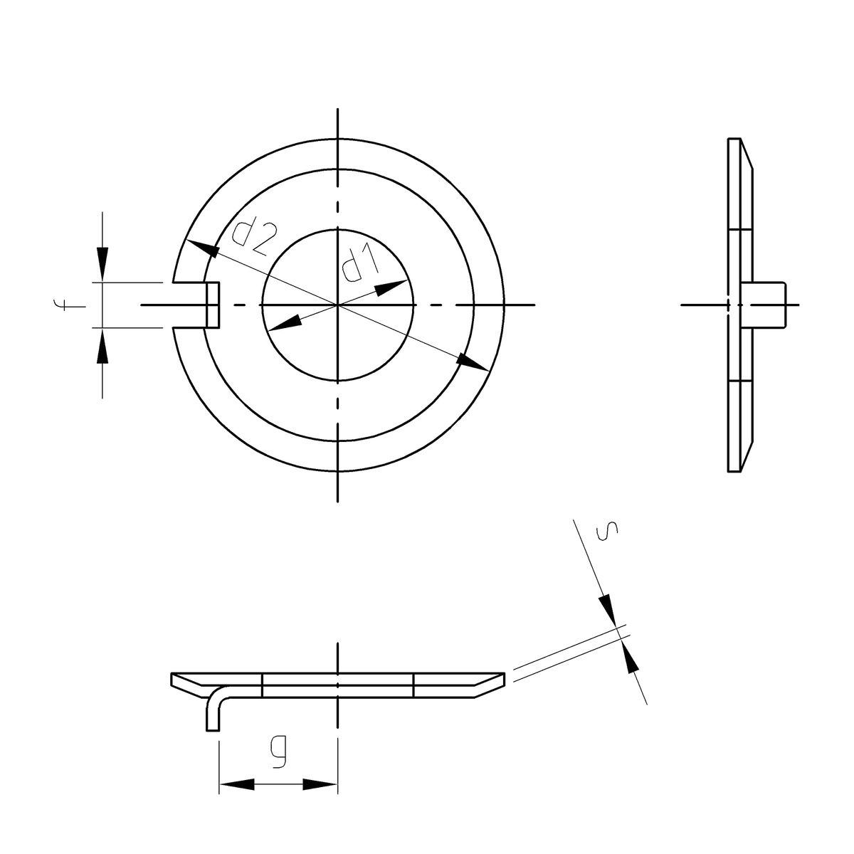 Sicherungsblech mit Nase DIN 432 | online kaufen | HANS KOHLER AG