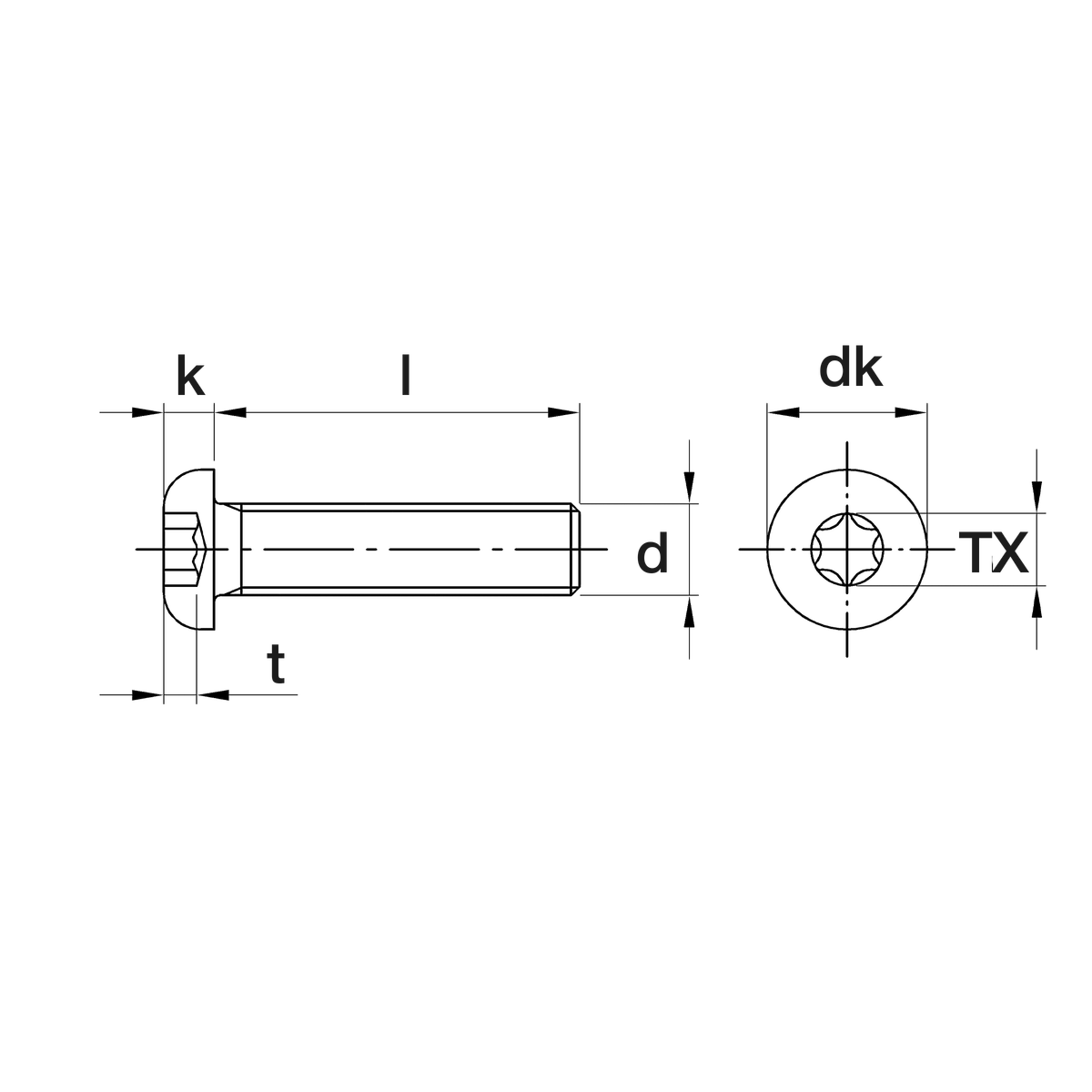Linsenschraube mit Innensechsrund ISO 7380-1 TX | online kaufen | HANS KOHLER AG