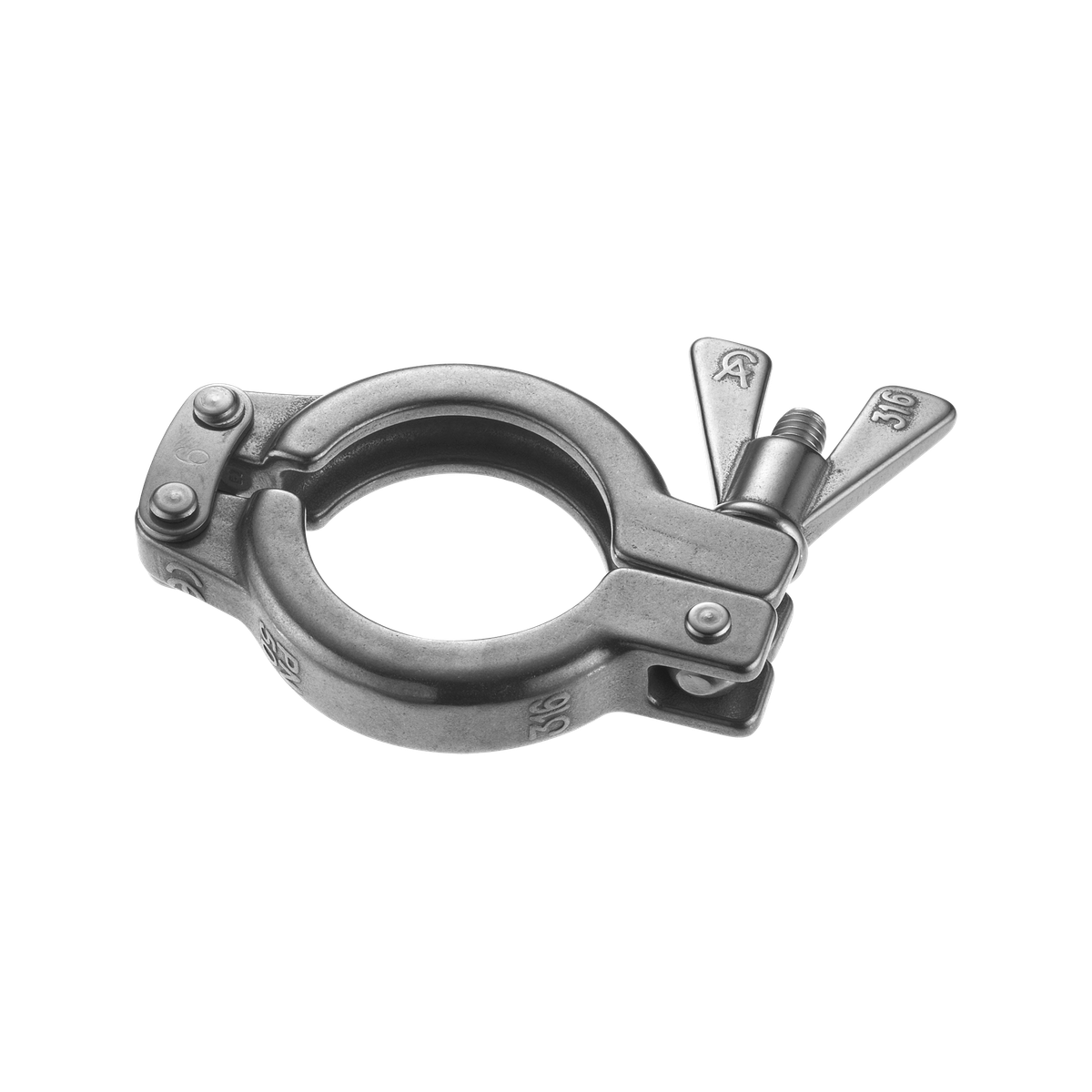 Collier clamp, DIN 32676/DIN 11864, avec écrou papillon, moulé | achat ...