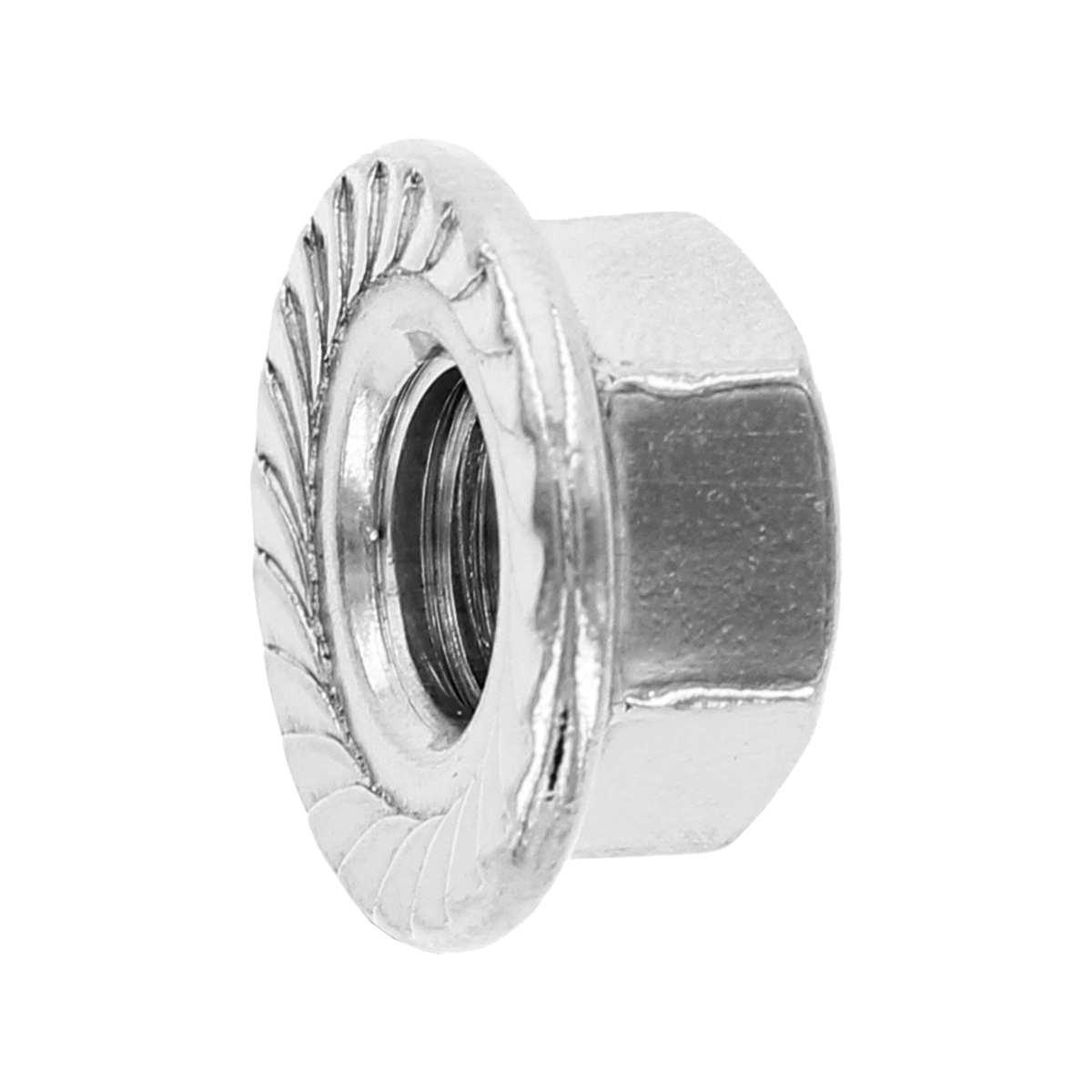 6kt-Muttern mit Flansch, DIN 6923 mit Sperrverzahnung | online kaufen ...