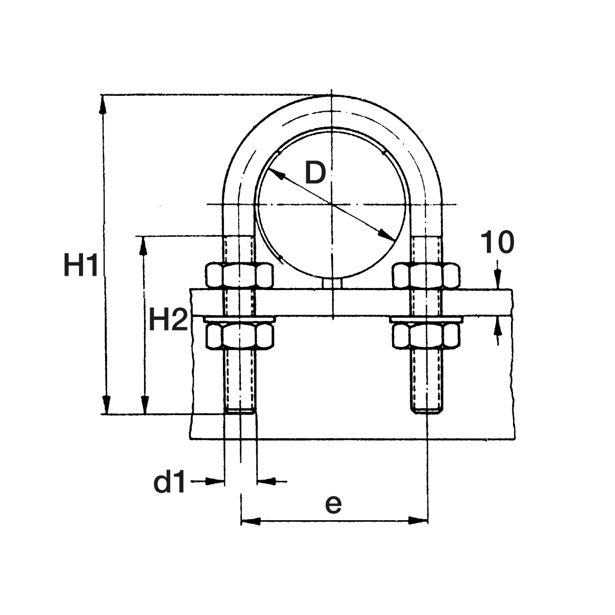 Rundstahlbügel, DIN 3570, Form A | online kaufen | HANS KOHLER AG