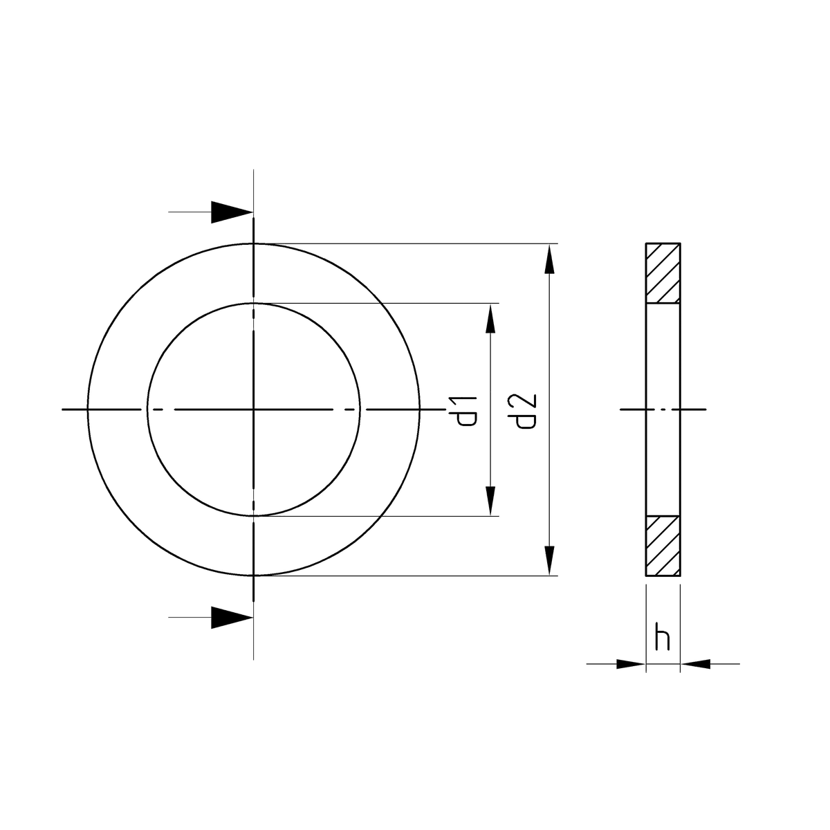 Scheibe ohne Fase, für Zylinderschraube DIN 433 | online kaufen | HANS ...